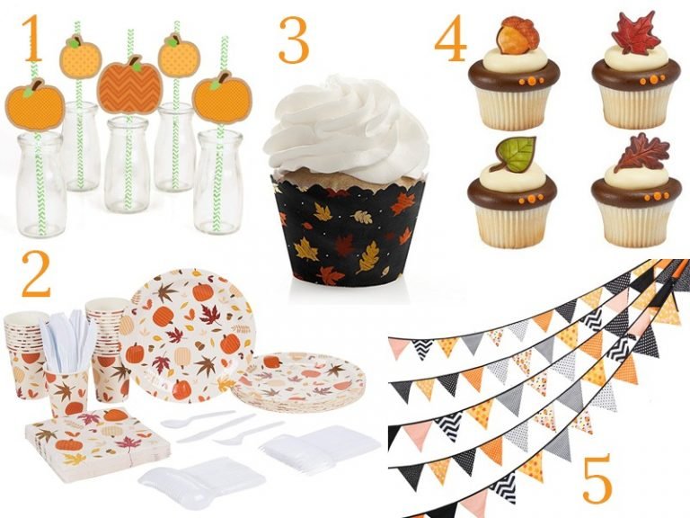Fall Inspired Party Decor and Giveaways | Teelie's Fairy Garden