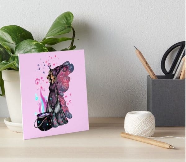 Fairy Chef Gardenia Art Board Print