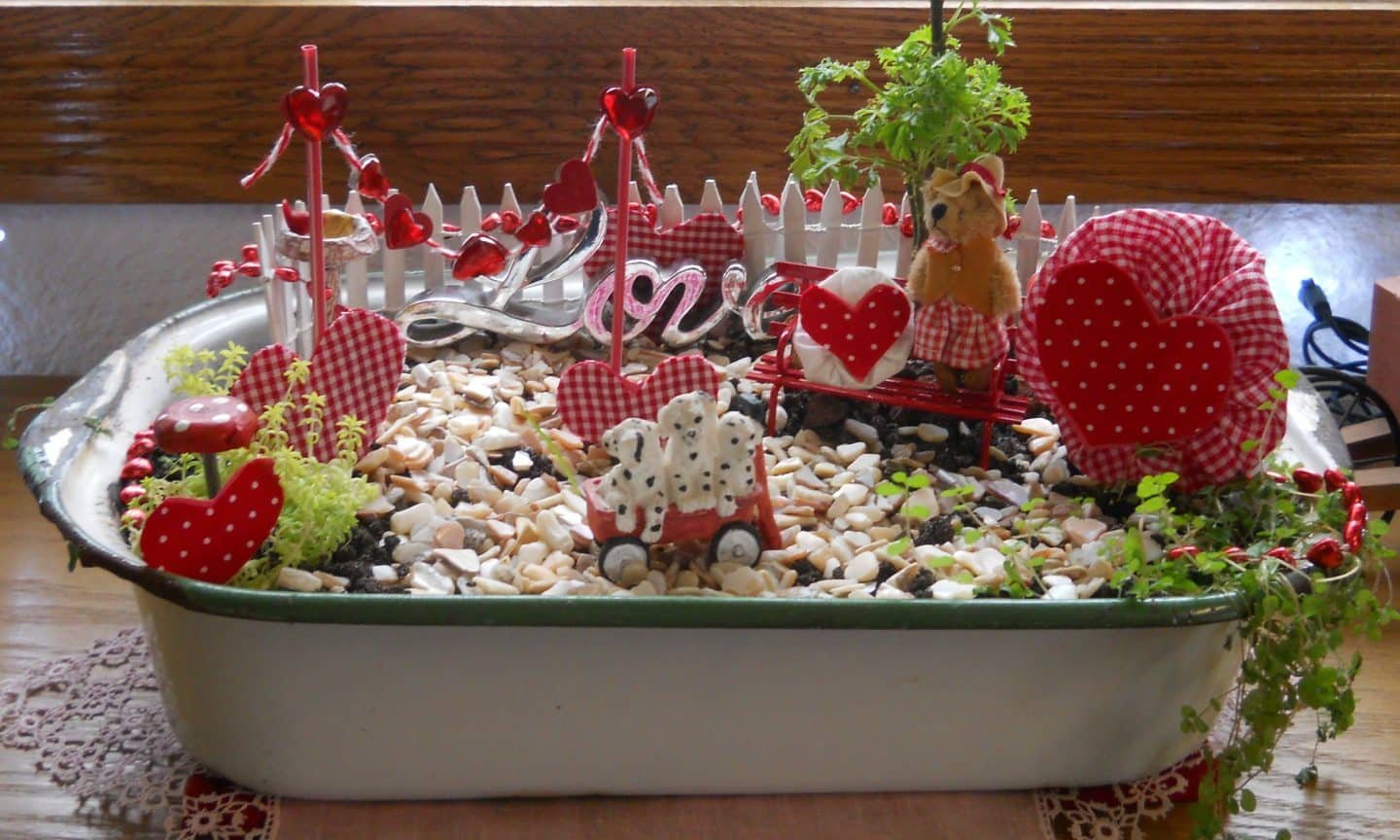 Magically Enchanted Valentine's Fairy Gardens You'll Love