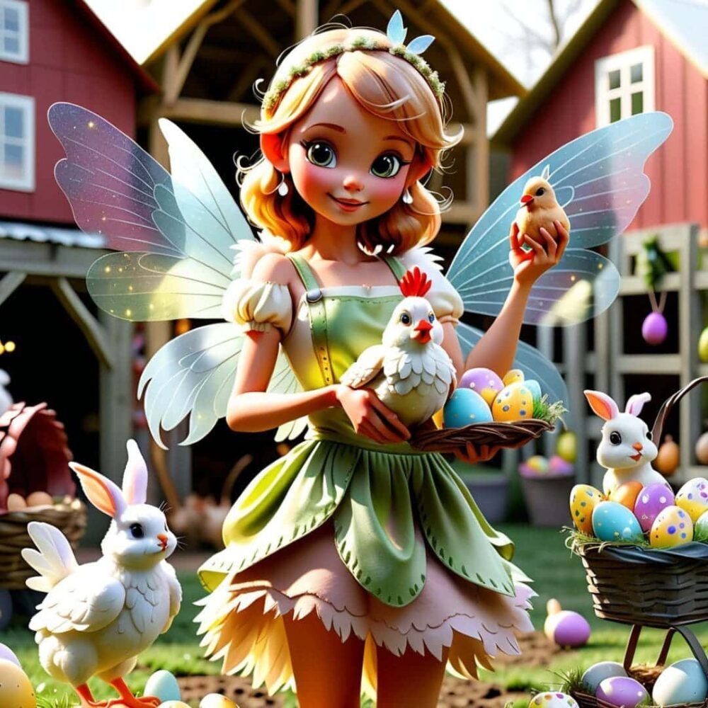 How To Create An Enchanted Easter Themed Fairy Garden With Chickens | Teelie's Fairy Garden